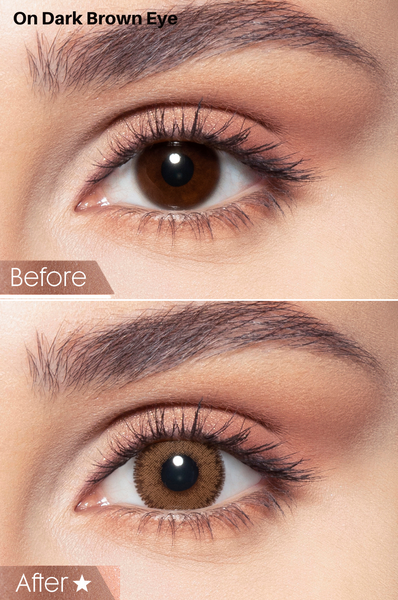 Radiant Brown Bella Contact Lenses Glow Collection – Daring Eyes
