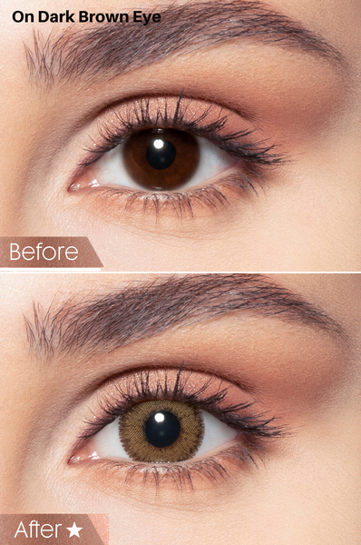 Radiant Hazelnut Bella Contact Lenses Glow Collection – Daring Eyes